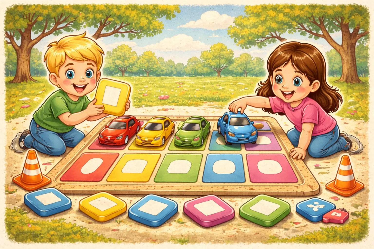 How to Create a Number Parking Lot Game for Kids – Tierney Family Farms